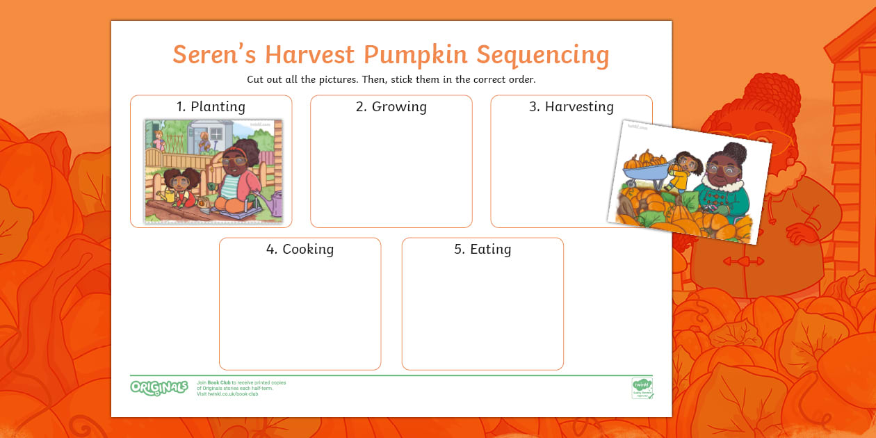 Seren's Harvest Pumpkin Sequencing Activity (teacher made)