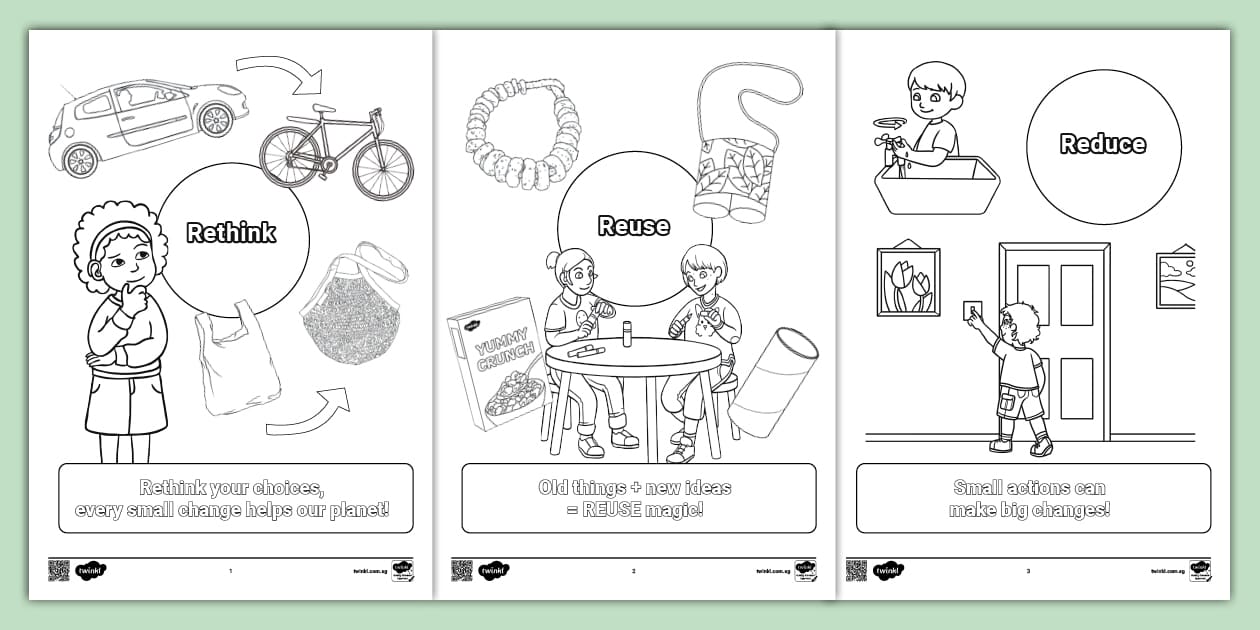 Zero Waste Colouring Sheets (teacher made) - Twinkl