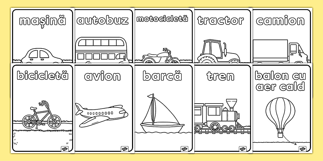 Să mergem în excursie! – Desene de colorat - Twinkl