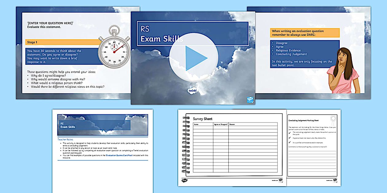 RS GCSE: Concluding Evaluation Questions PowerPoint Pack