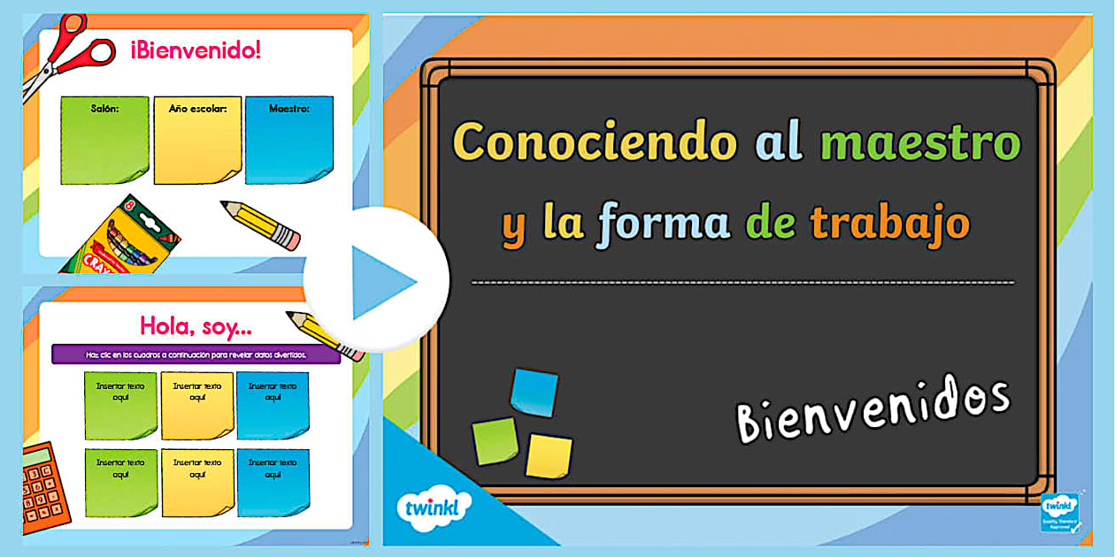 PowerPoint: Conociendo a tu maestro (teacher made) - Twinkl