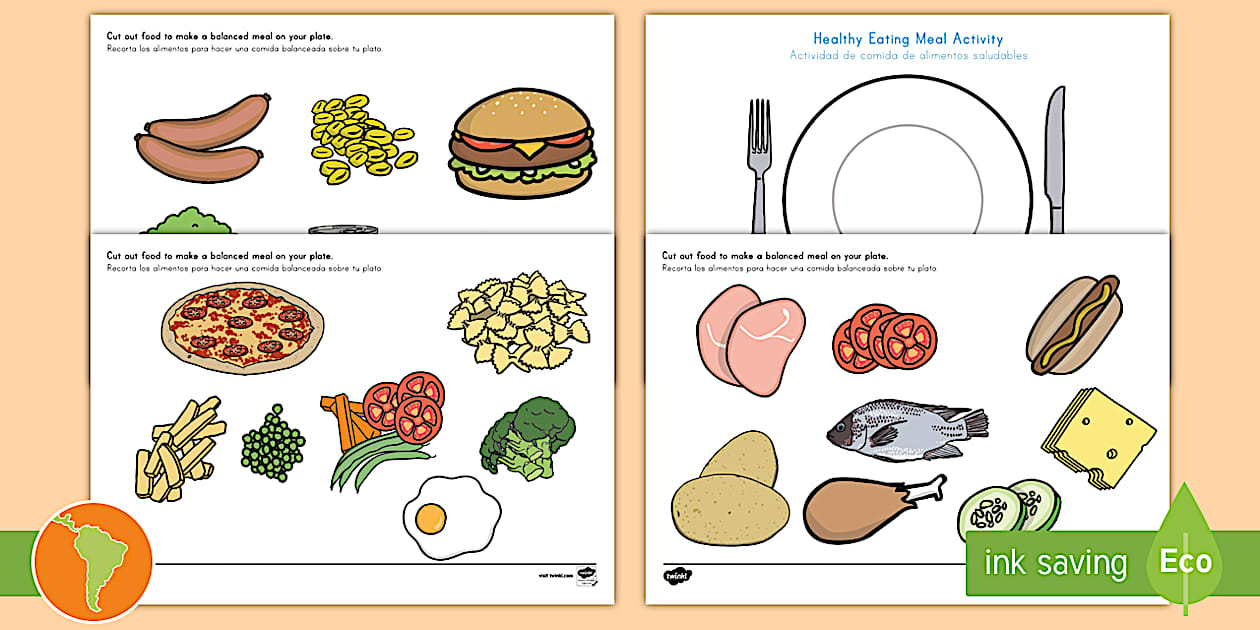 Healthy Eating Meal Activity English/Spanish - Healthy Eating Meal Activity