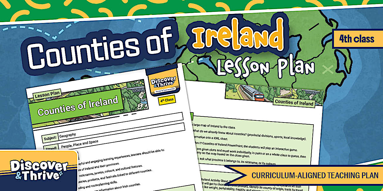 SEE Counties of Ireland Lesson Plan (4th Class)