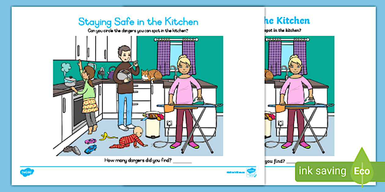 Foundation Phase Worksheet: Staying Safe in the Kitchen