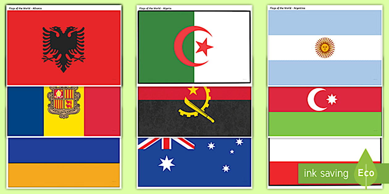 Flags of the World Posters (teacher made) - Twinkl