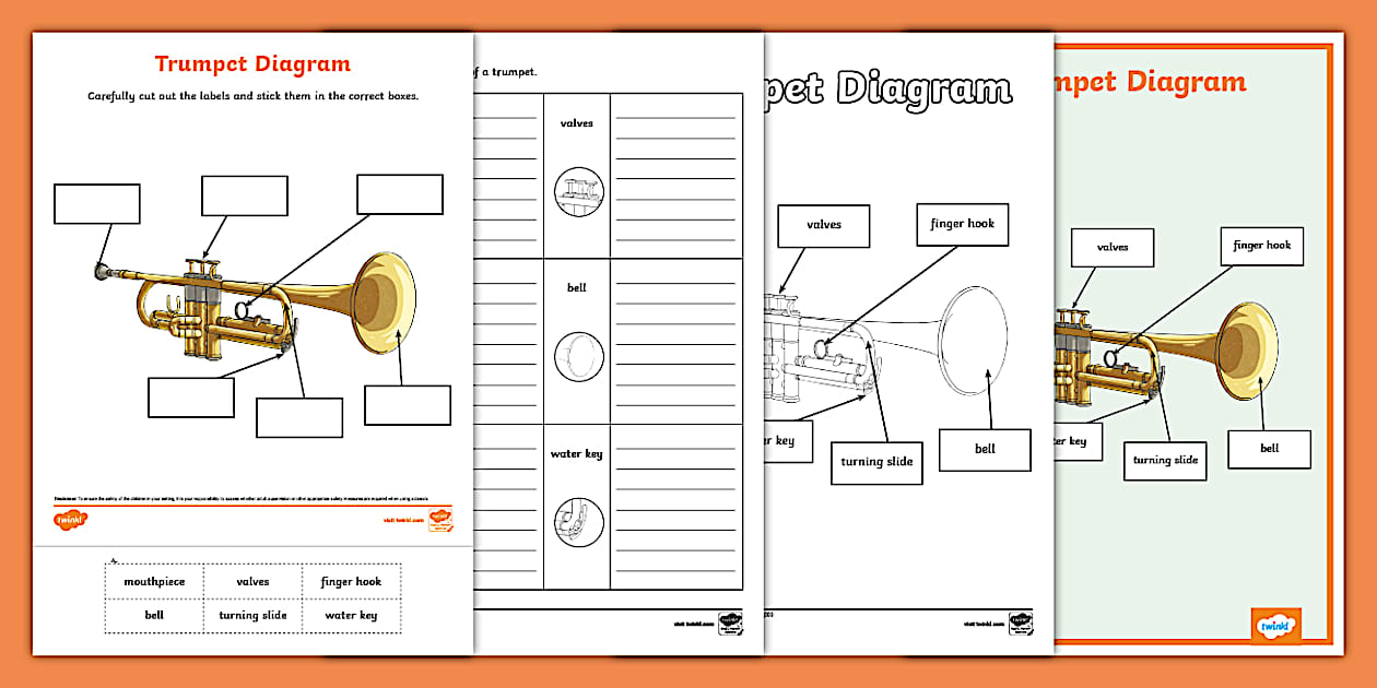 👉 Trumpet Diagram Pack (teacher made) - Twinkl