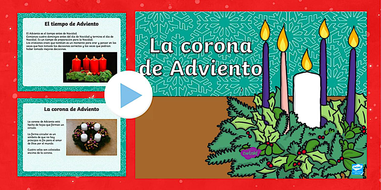 PowerPoint: Historia de la corona de Adviento | Twinkl