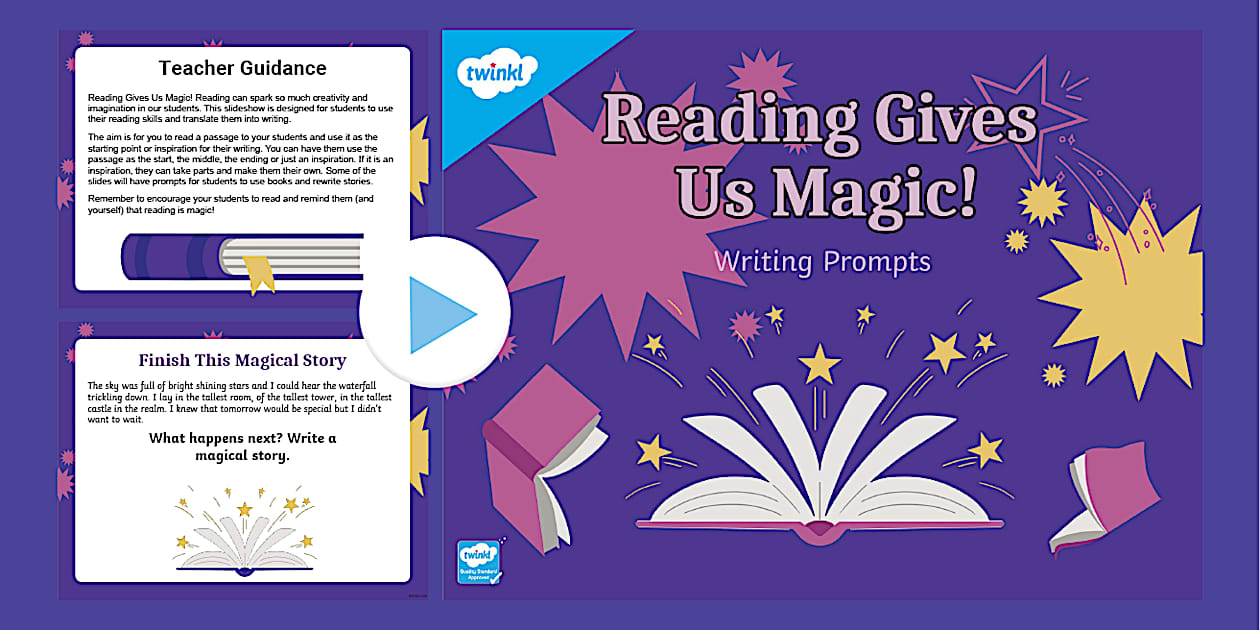 Reading Gives Us Magic! - Writing Prompts (F-2) - Twinkl