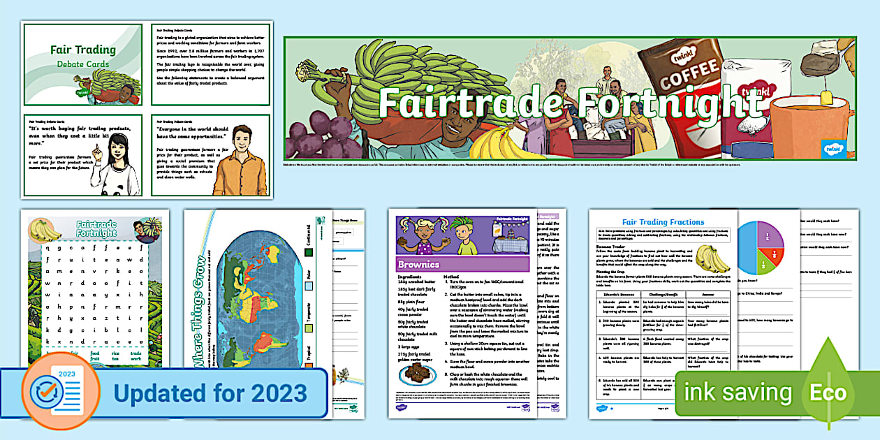 KS2 Fairtrade Fortnight Top 10 Resource Pack (teacher made)
