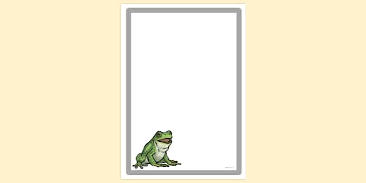 Frog Page Border for Kids (Teacher-Made) - Twinkl