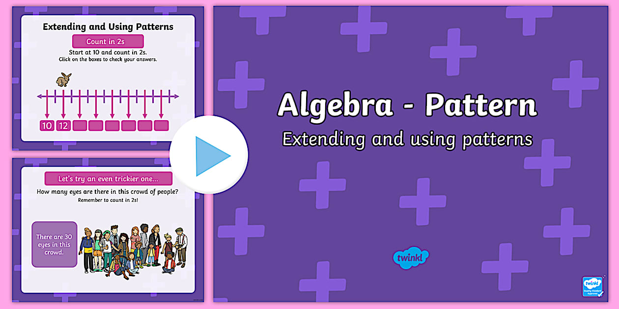 Extending and using patterns - Count in 2s PowerPoint