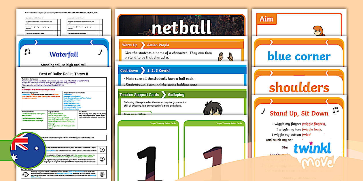 Move PE Foundation Games: Best of Balls Lesson 2: Roll It, Throw It Lesson