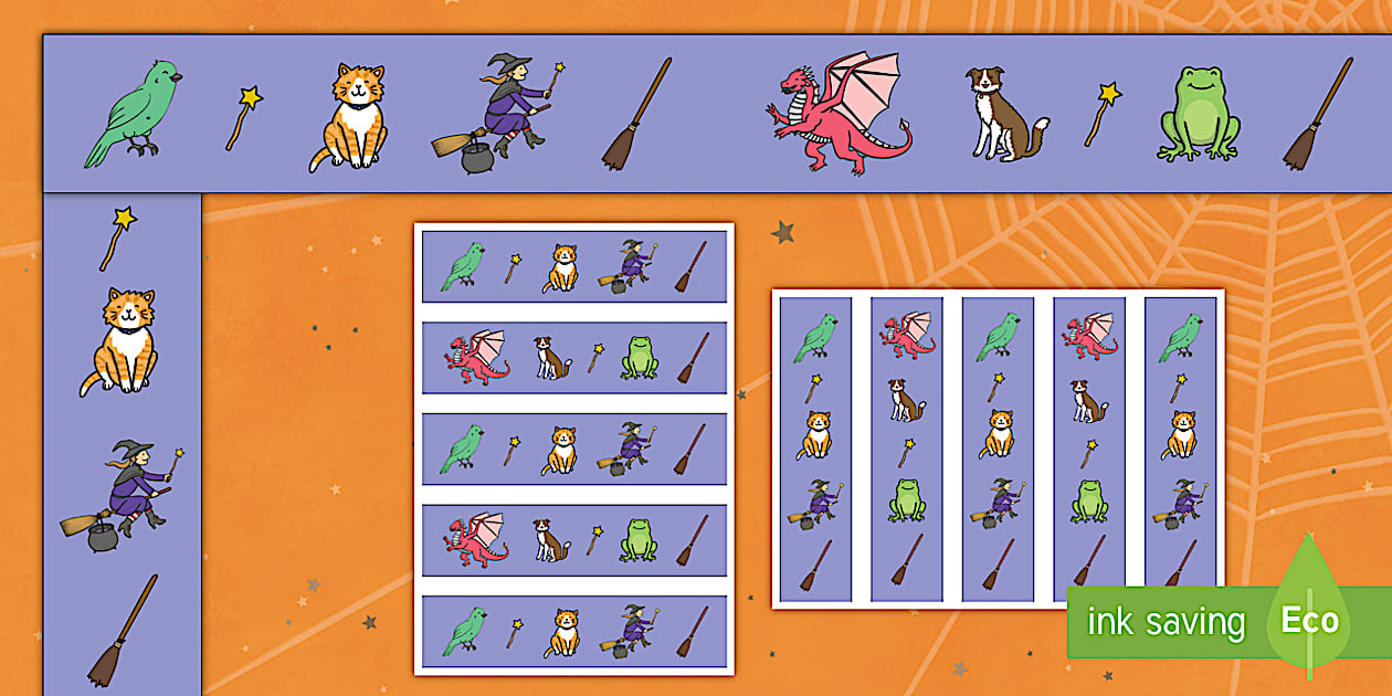 Witch and Animals Display Borders (teacher made) - Twinkl