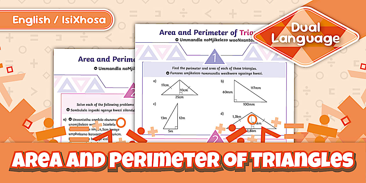 Grade 7 Maths - Term 3- Area and Perimeter of Triangles Activity Sheet