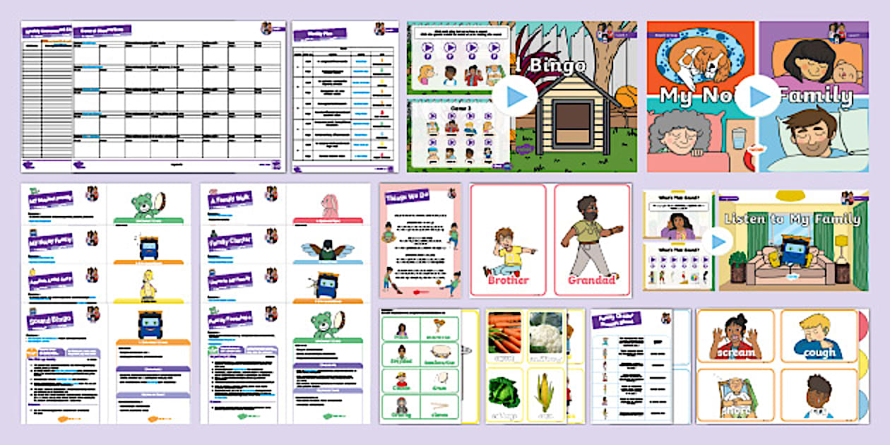 Twinkl Phonics 'My Family' - Level 1 Week 2 Pack