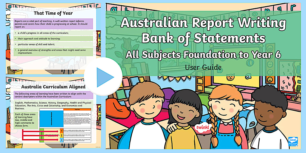 Australian Report Writing Foundation - Year 6 Guidance PowerPoint
