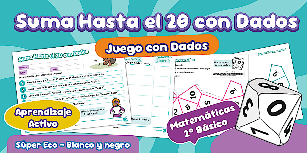 Guía de Trabajo | Suma Hasta el 20 | Gamificación