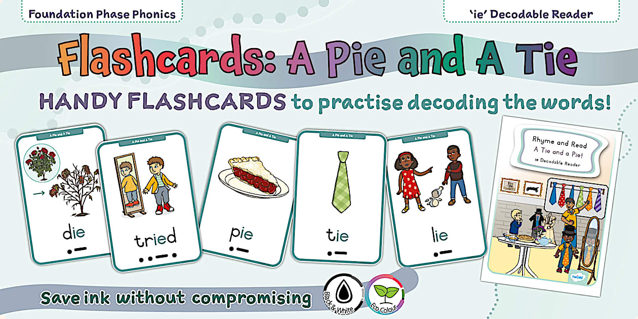 FP Phonics -ie Decodable Reader - Read and Build Flashcards