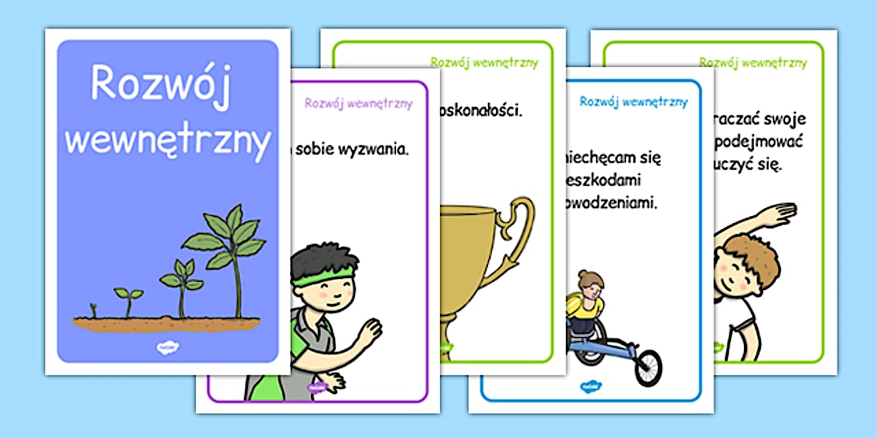 Plakaty Rozwój wewnętrzny po polsku (Hecho por educadores)