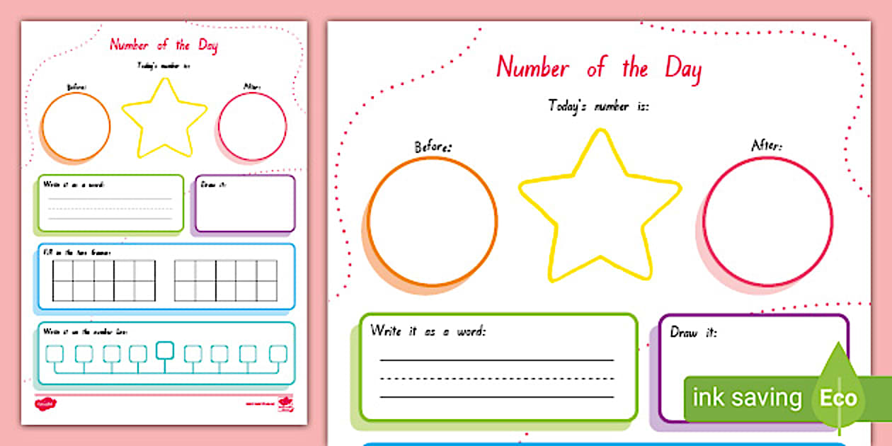 Number of the Day 0-20 Activity Sheet | Twinkl - Twinkl
