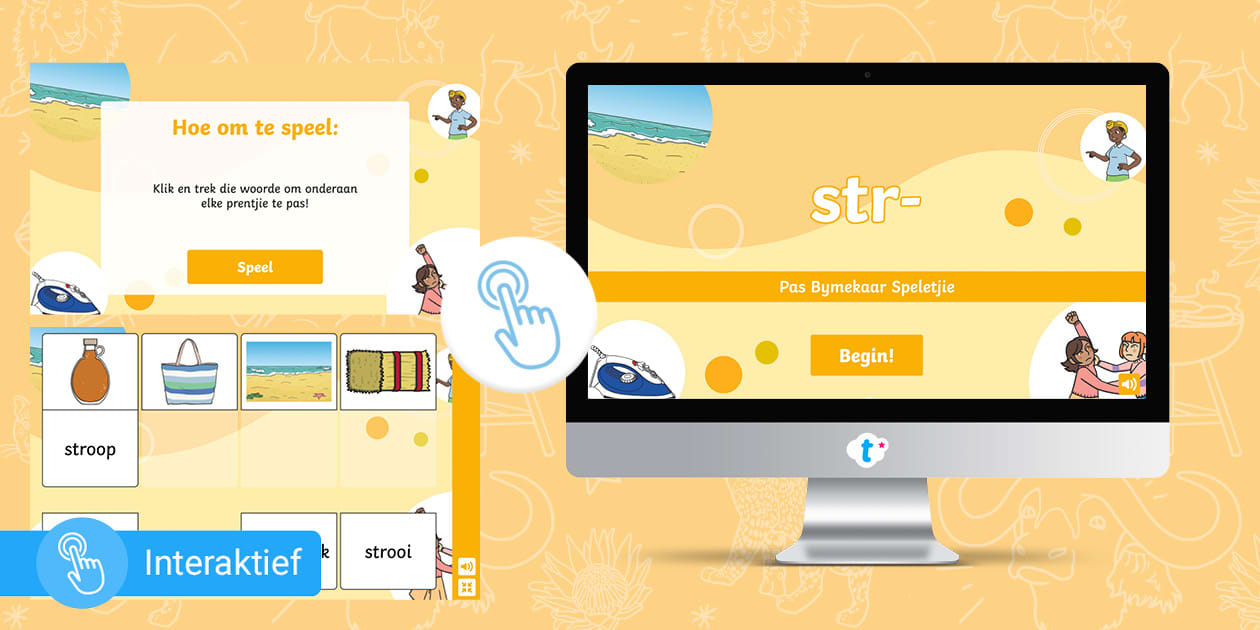 Graad 2 Klanke Interaktiewe Speletjie str- - Twinkl