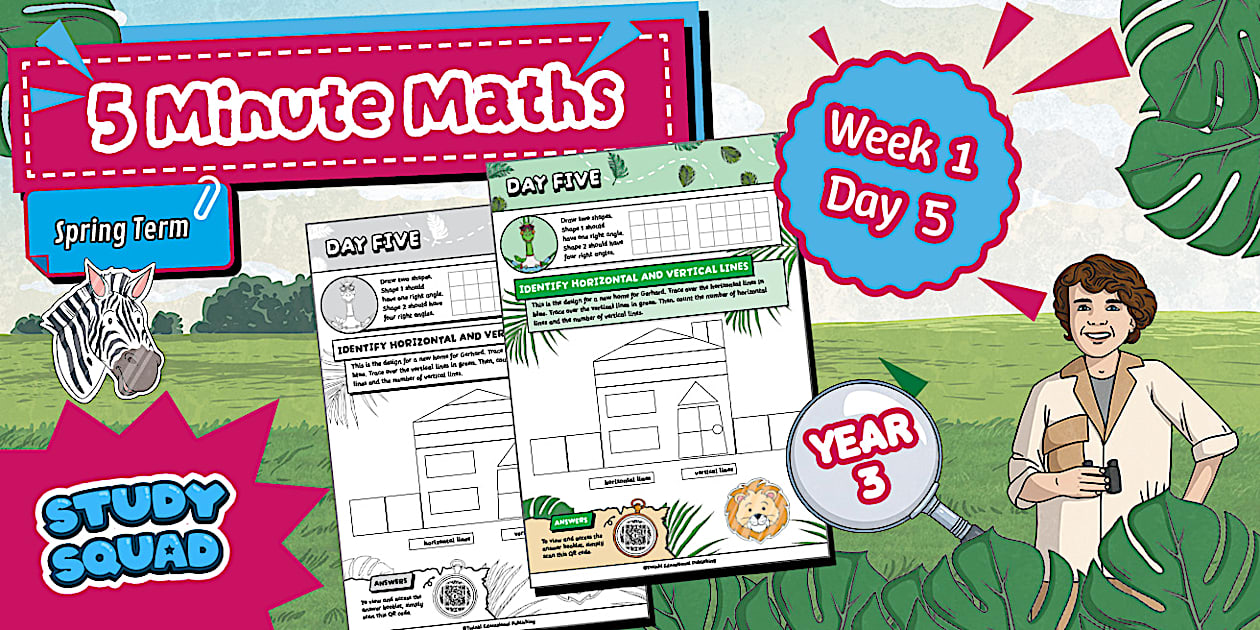 👉 Study Squad 5 Minute Maths - Year 3 Spring - Week 1 Day 5