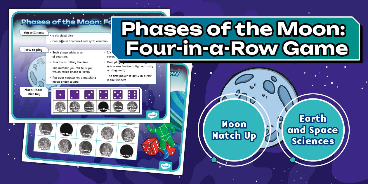 Phases of the Moon: Four-in-a-Row Game