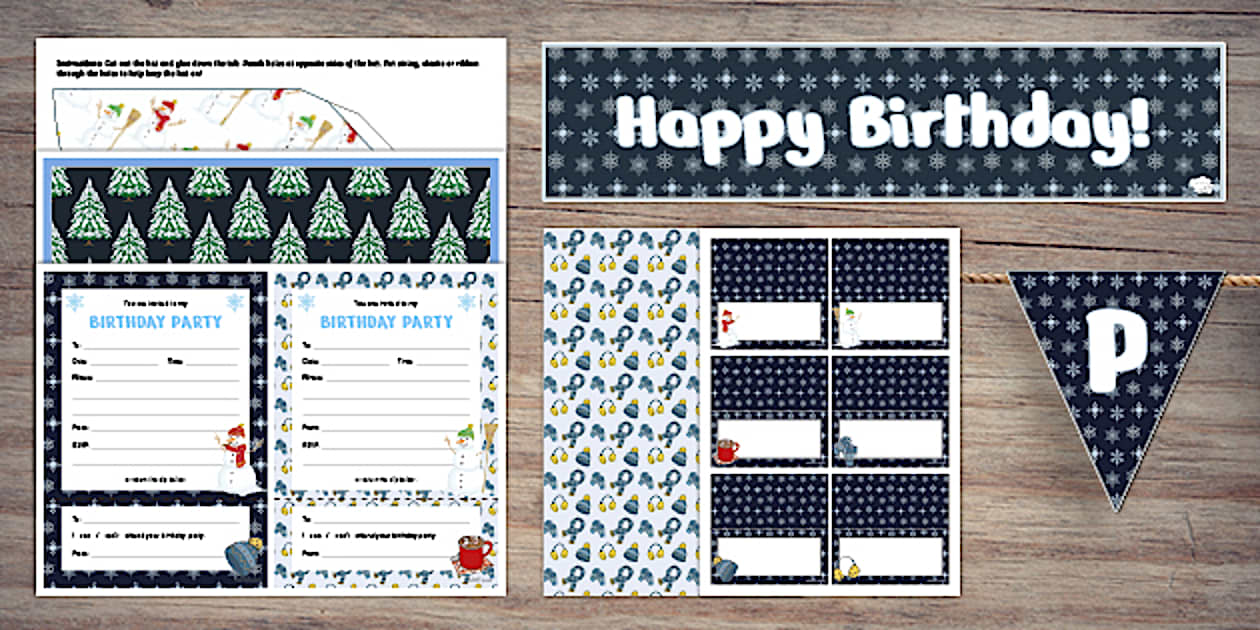 Winter Party Pack | Twinkl Party (Teacher-Made) - Twinkl