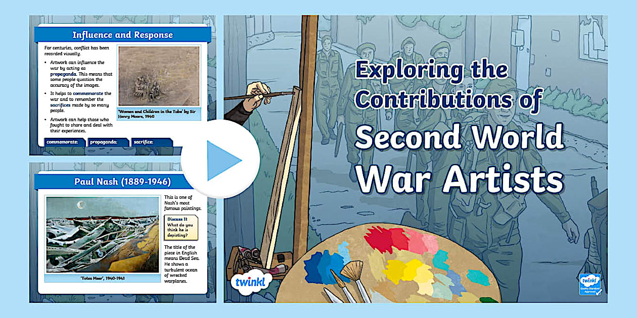 KS2 Exploring the Contributions of Second World War Artists PowerPoint