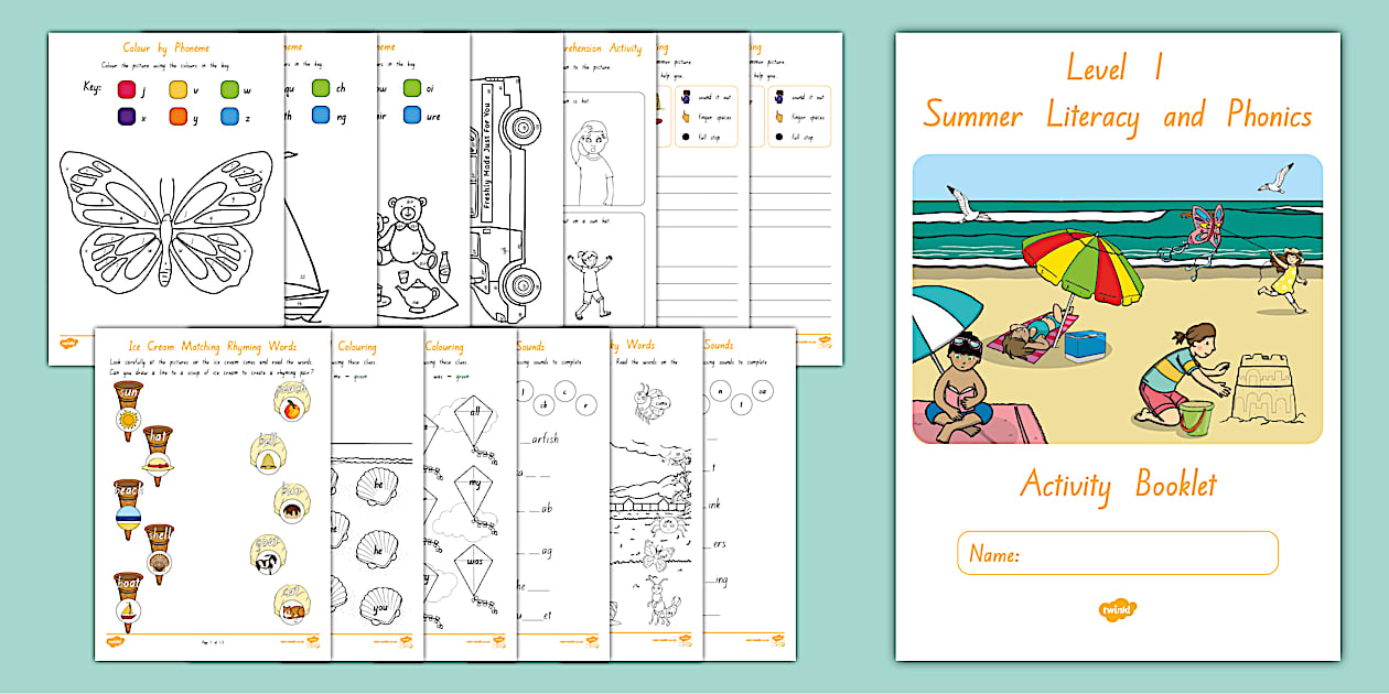 Level 1 Summer Literacy and Phonics Activity Booklet