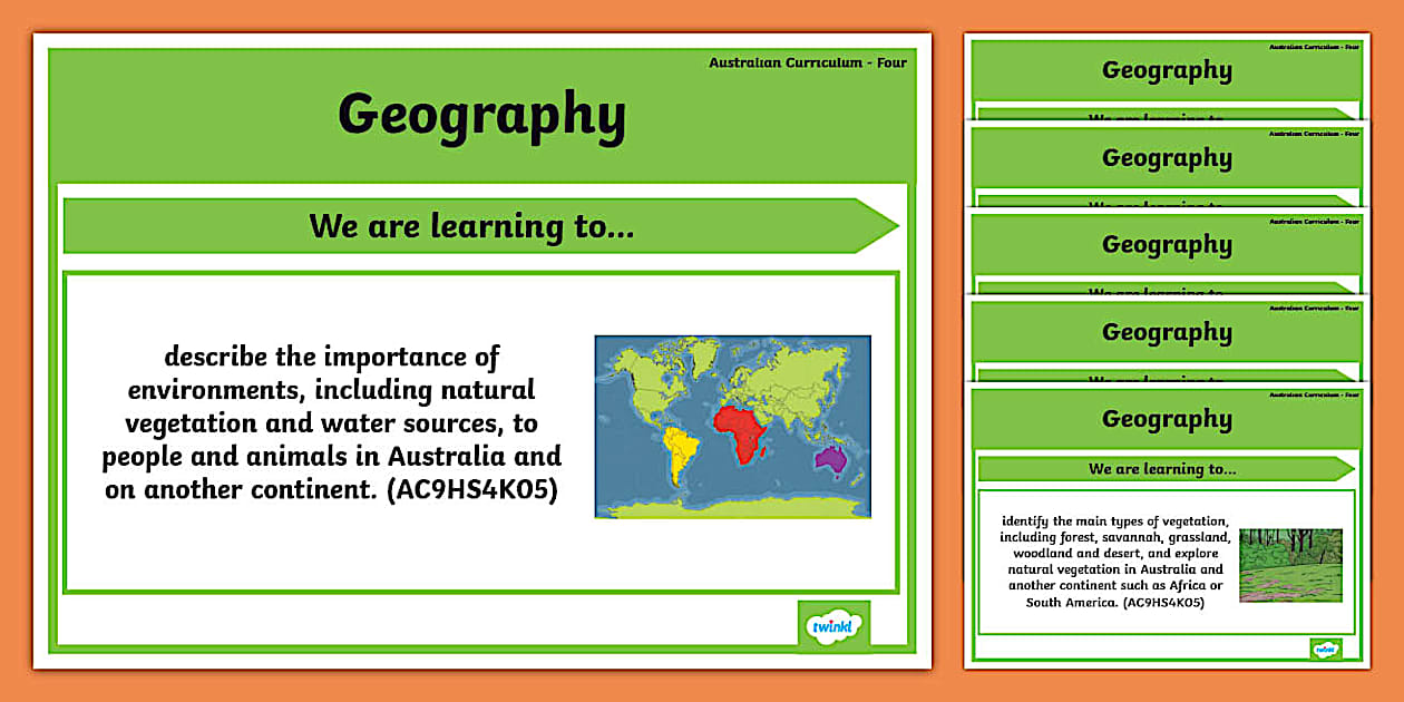 Yr 4 Aus HASS Content Descriptor Statements Display Pack