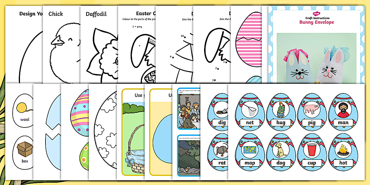 Bumper early years Easter activities pack: ‘Eggcellent’ fun!