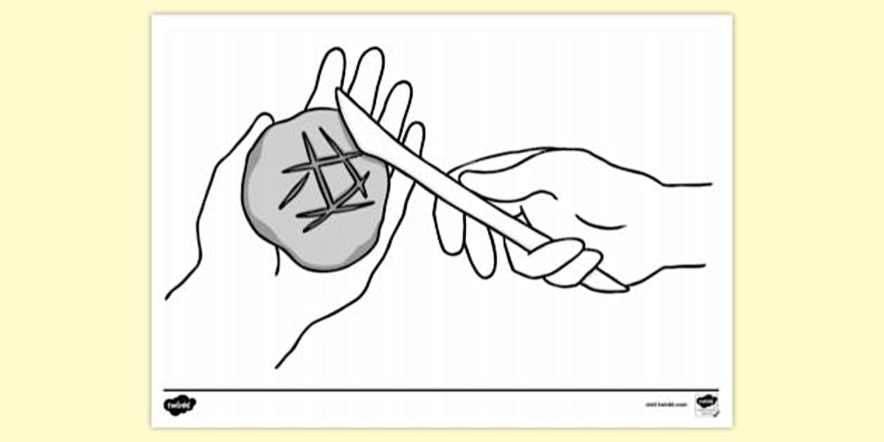 Scoring Clay Colouring Sheet | Colouring Sheets - Twinkl