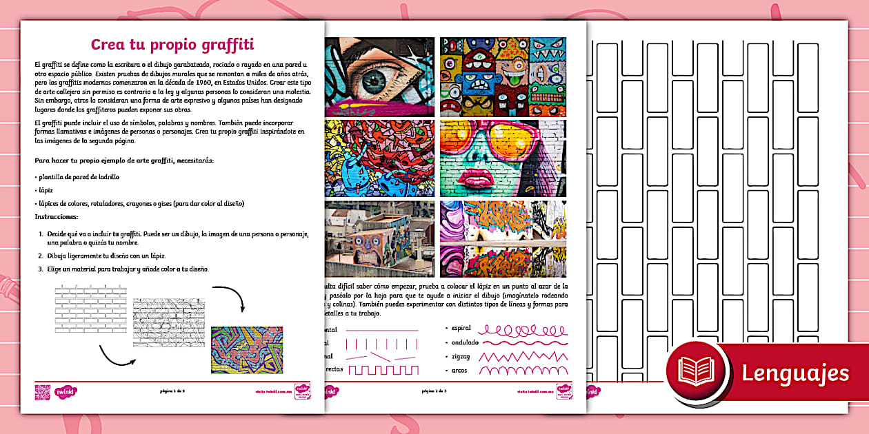 Manualidad - Grafiti (teacher made) - Twinkl