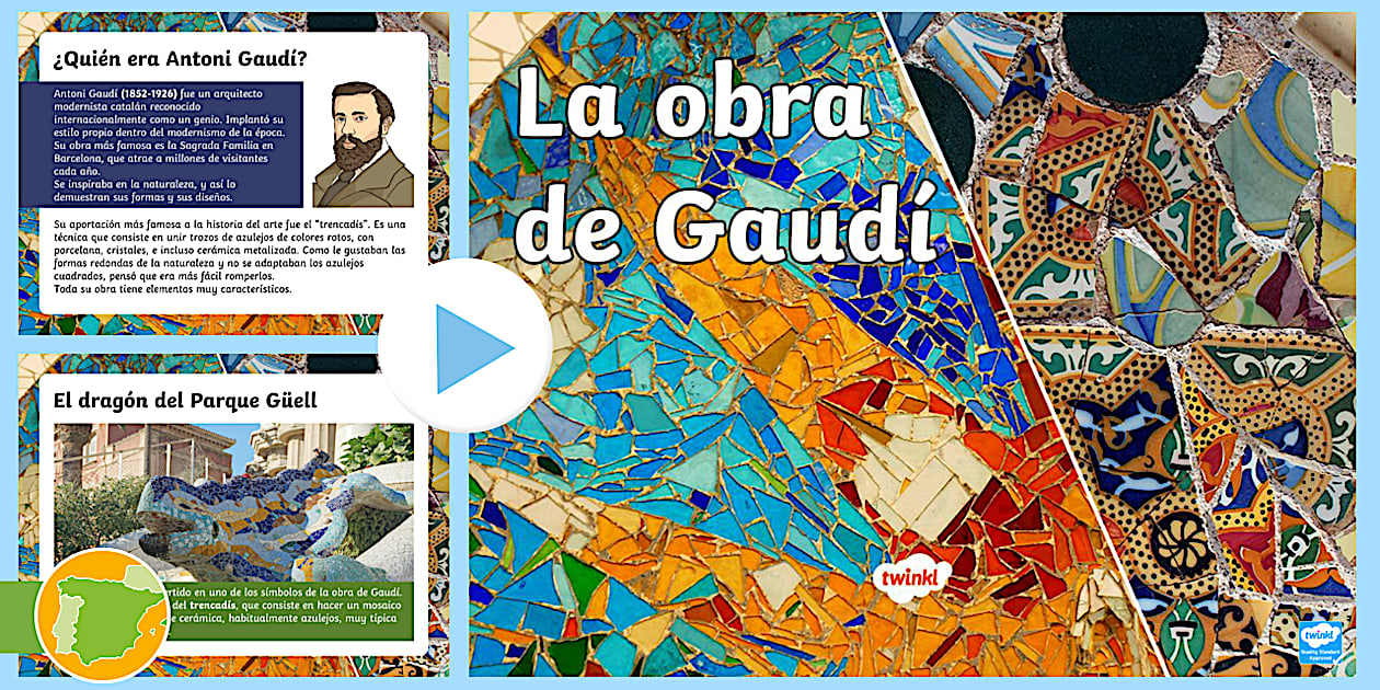 El arte de Gaudí Presentación (Teacher-Made) - Twinkl