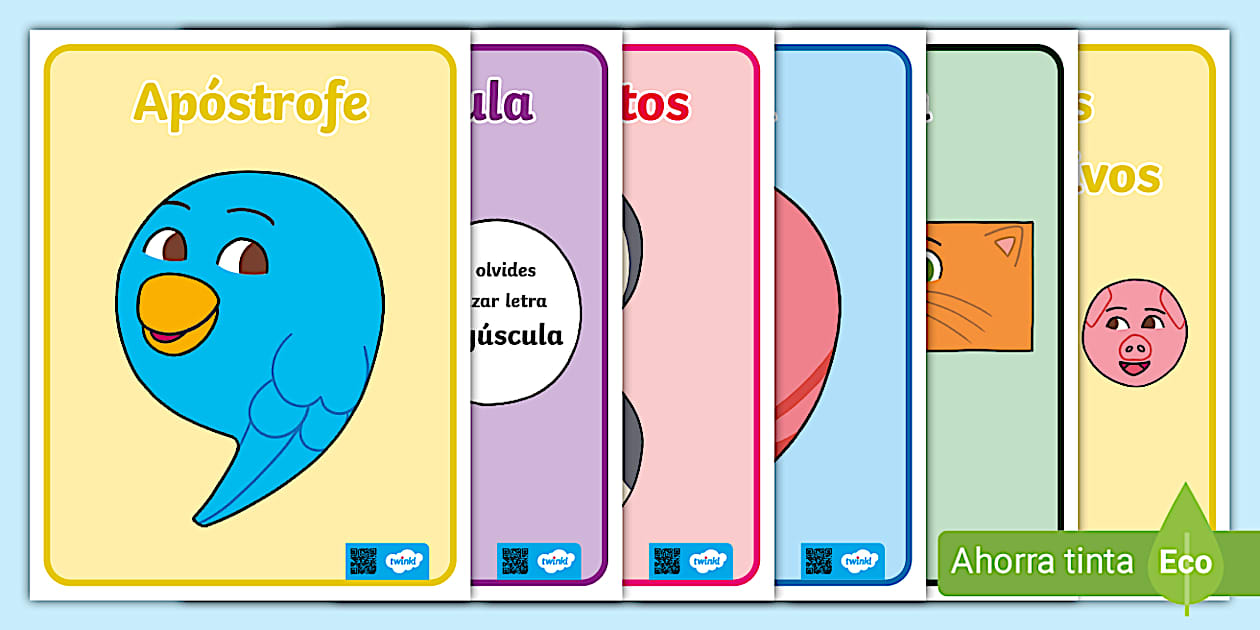 Carteles: Signos de puntuación (Teacher-Made) - Twinkl