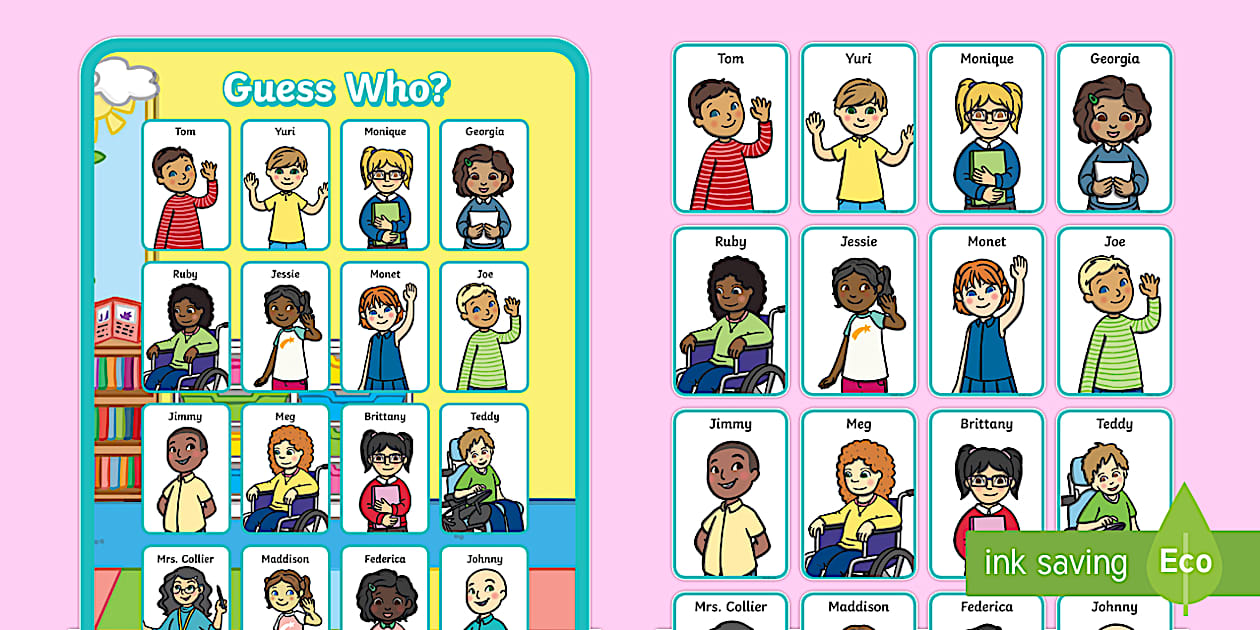 Editable Guess Who? Activity (teacher made) - Twinkl