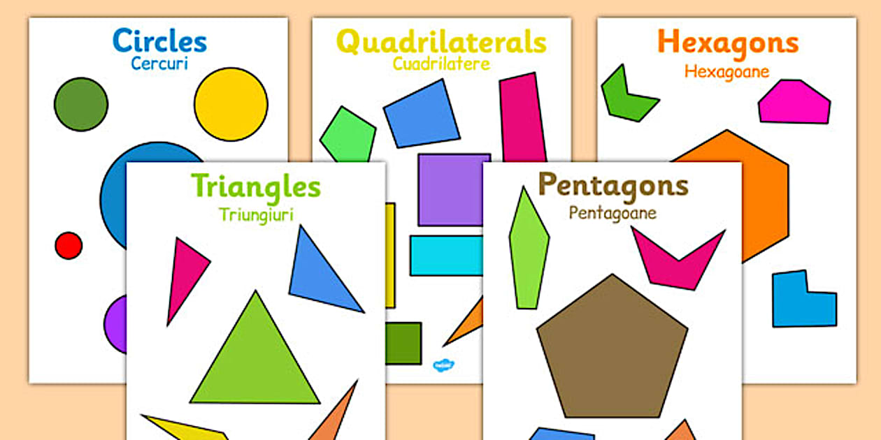 2D Regular and Irregular Shape Posters Romanian Translation