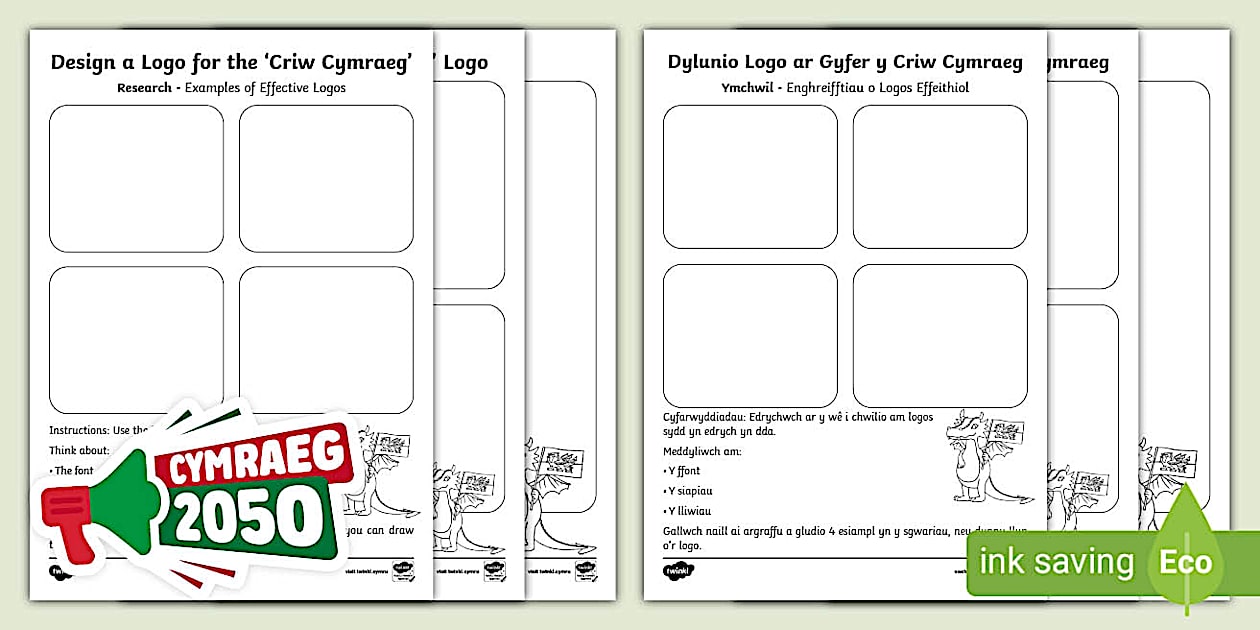 Cymraeg Campus - Design Your Own Criw Cymraeg Logo - Twinkl