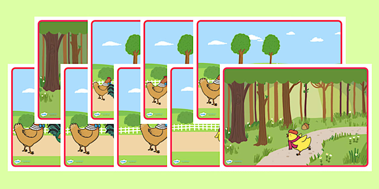 Chicken Licken Short Story Sequencing (teacher made)