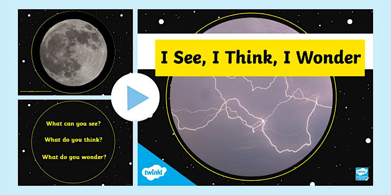 Science Themed I See, I Think, I Wonder PowerPoint - Twinkl