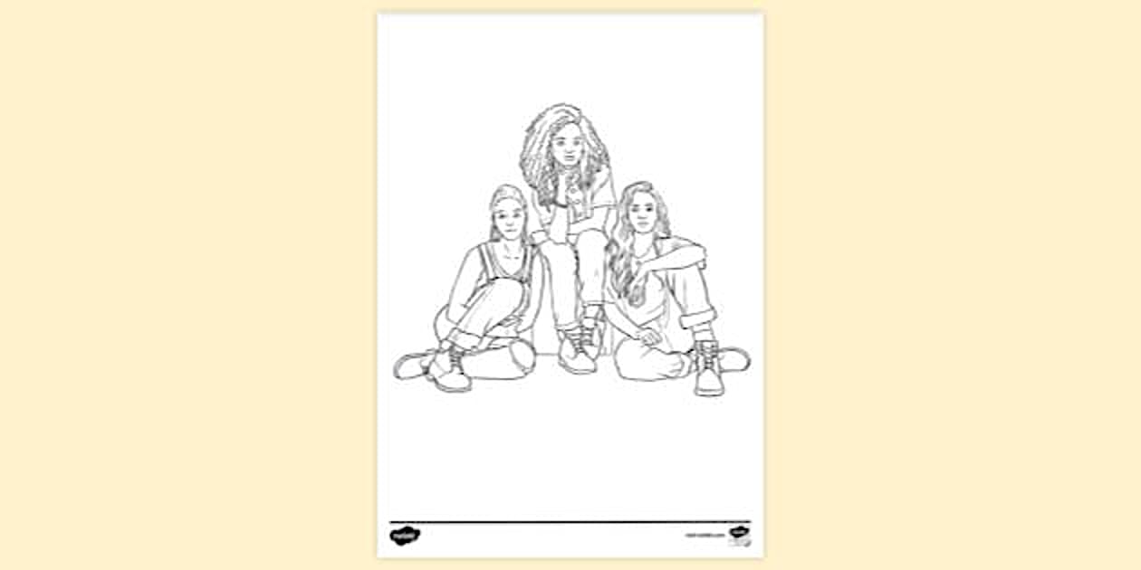 Girl Band Colouring | Colouring Sheets (teacher made)