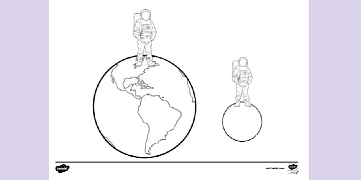 Mass and weight force of gravity | Colouring Sheets - Twinkl