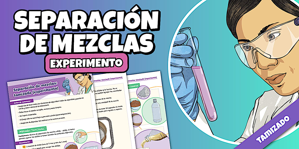 Experimento de tamizado: Métodos de Separación de Mezclas