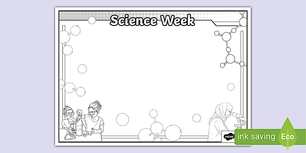 Science Week Doodle Activity Sheet (teacher made) - Twinkl