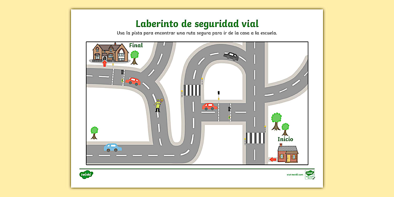 Juego de la seguridad vial | Materiales Educativos Twinkl