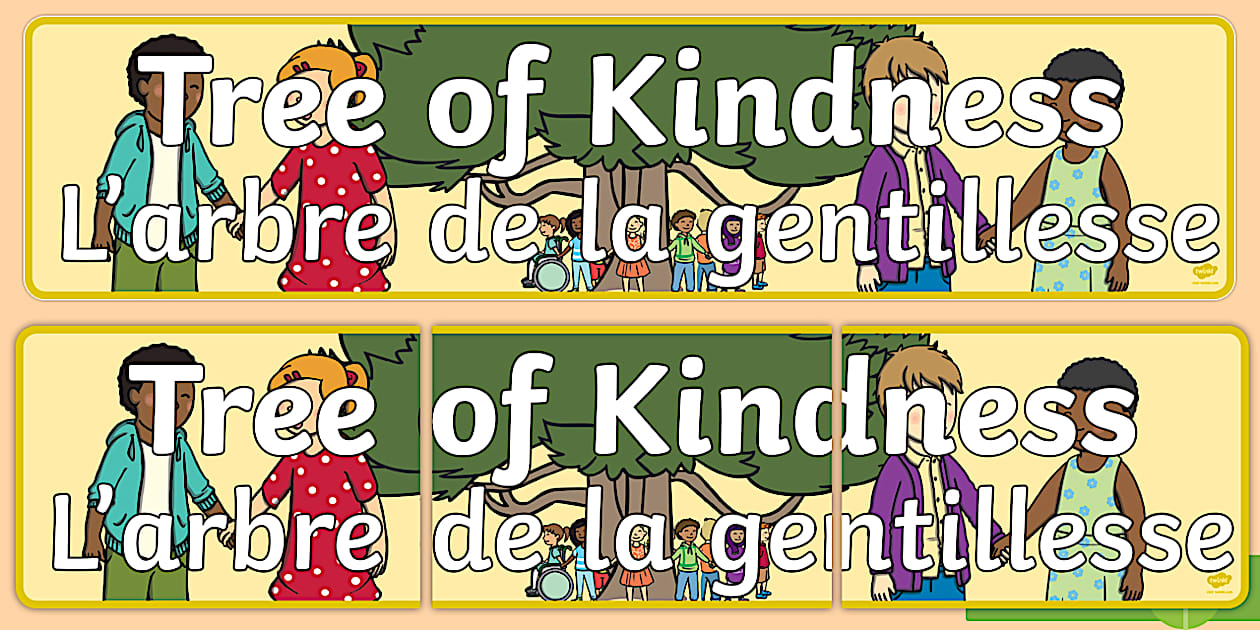 Tree of Kindness Display Banner English/French - Tree of Kindness Display