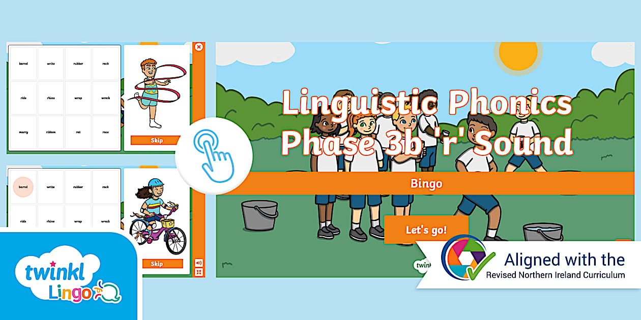 Linguistic Phonics Phase 3b 'r' Sound Bingo Game - Twinkl