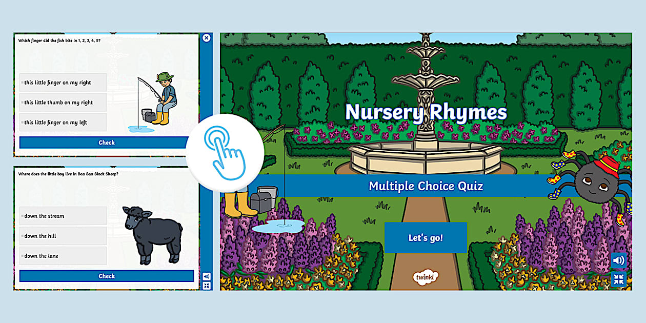 Nursery Rhyme Interactive Quiz (teacher made) - Twinkl