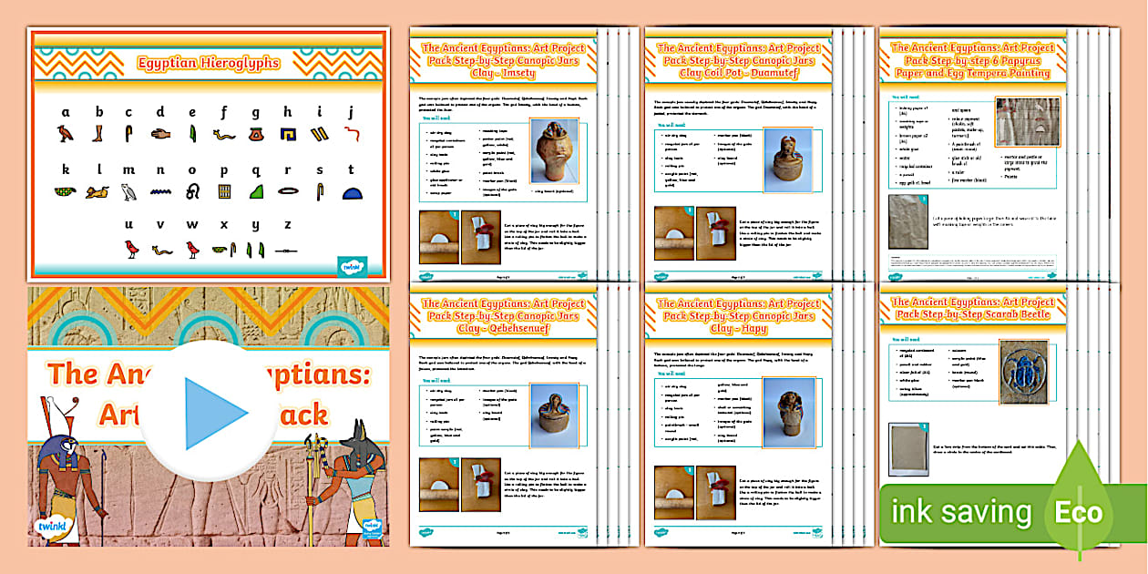 KS2 Ancient Egypt: Art Project Pack | Twinkl (teacher made)